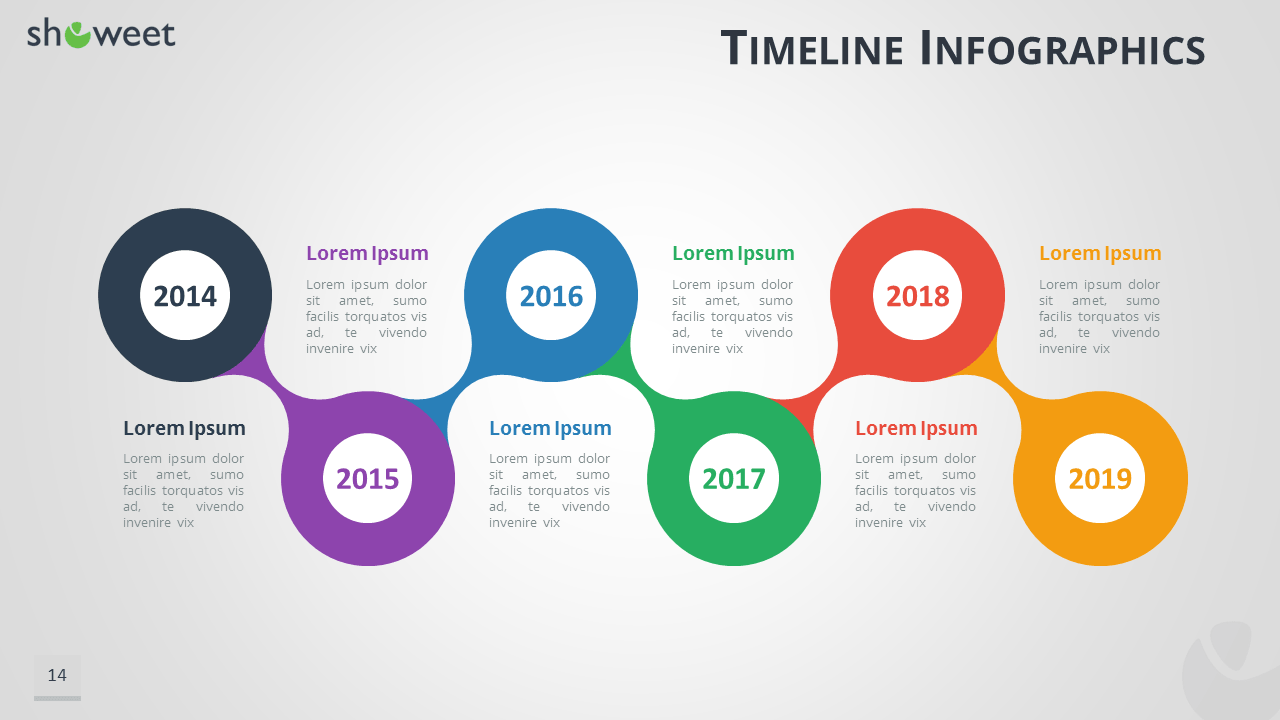 Infographie Frises Chronologiques pour PowerPoint - Showeet Infographie Frises Chronologiques pour PowerPoint - Showeet