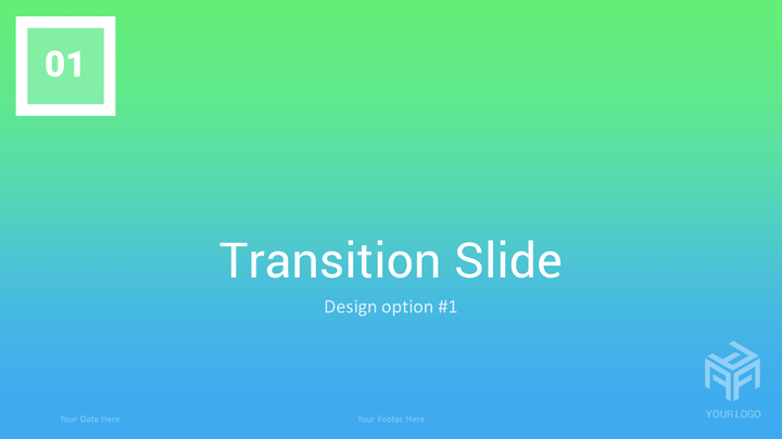 Transitions - Modèle PowerPoint Moderne