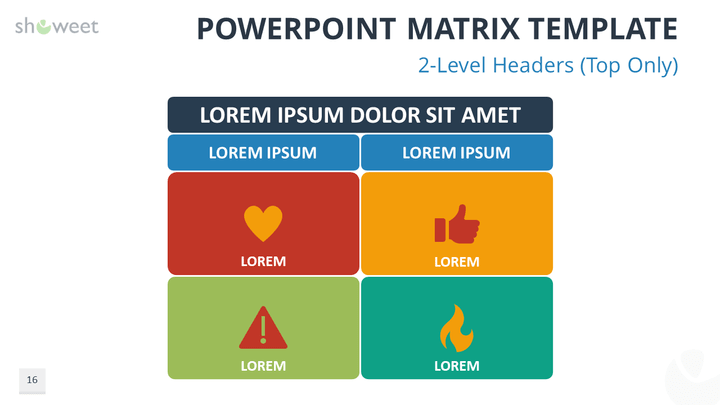 Plantillas de Matrices PowerPoint