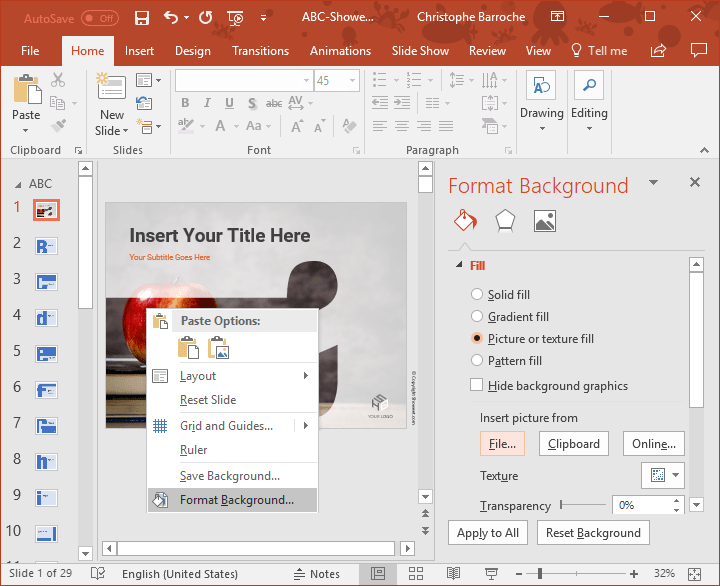ABC PowerPoint Template