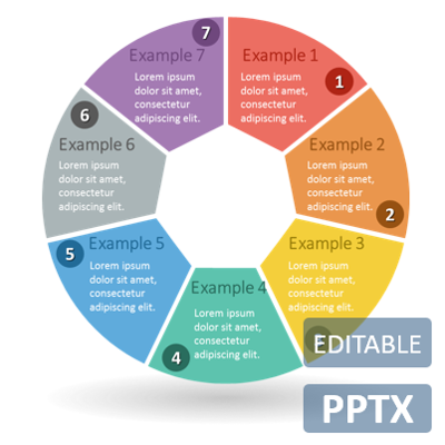 Circle-Infographic 7 Parts PowerPoint