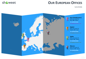 Europe Map PowerPoint Template - Showeet