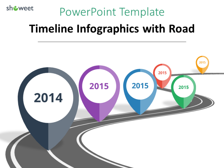 Infographie Frises Chronologiques pour PowerPoint - Showeet