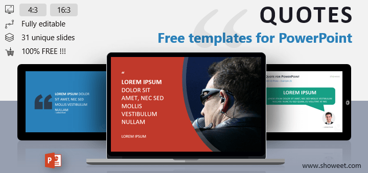 PowerPoint Templates for Quotes - Showeet.com
