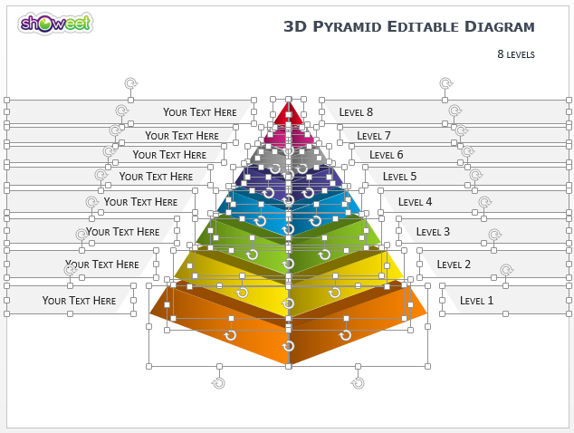 3D Pyramid Diagrams for PowerPoint 3D Pyramid Diagrams for PowerPoint
