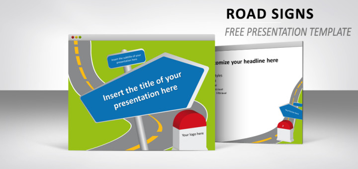 Road signs – Free Template for PowerPoint and Impress - Showeet
