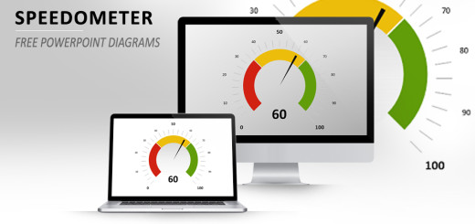 Speedometer 4 – Free Diagram for PowerPoint - Showeet