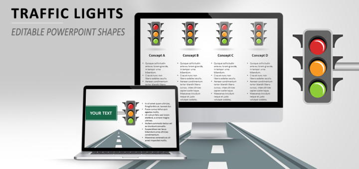 Traffic Lights PowerPoint Template - Showeet